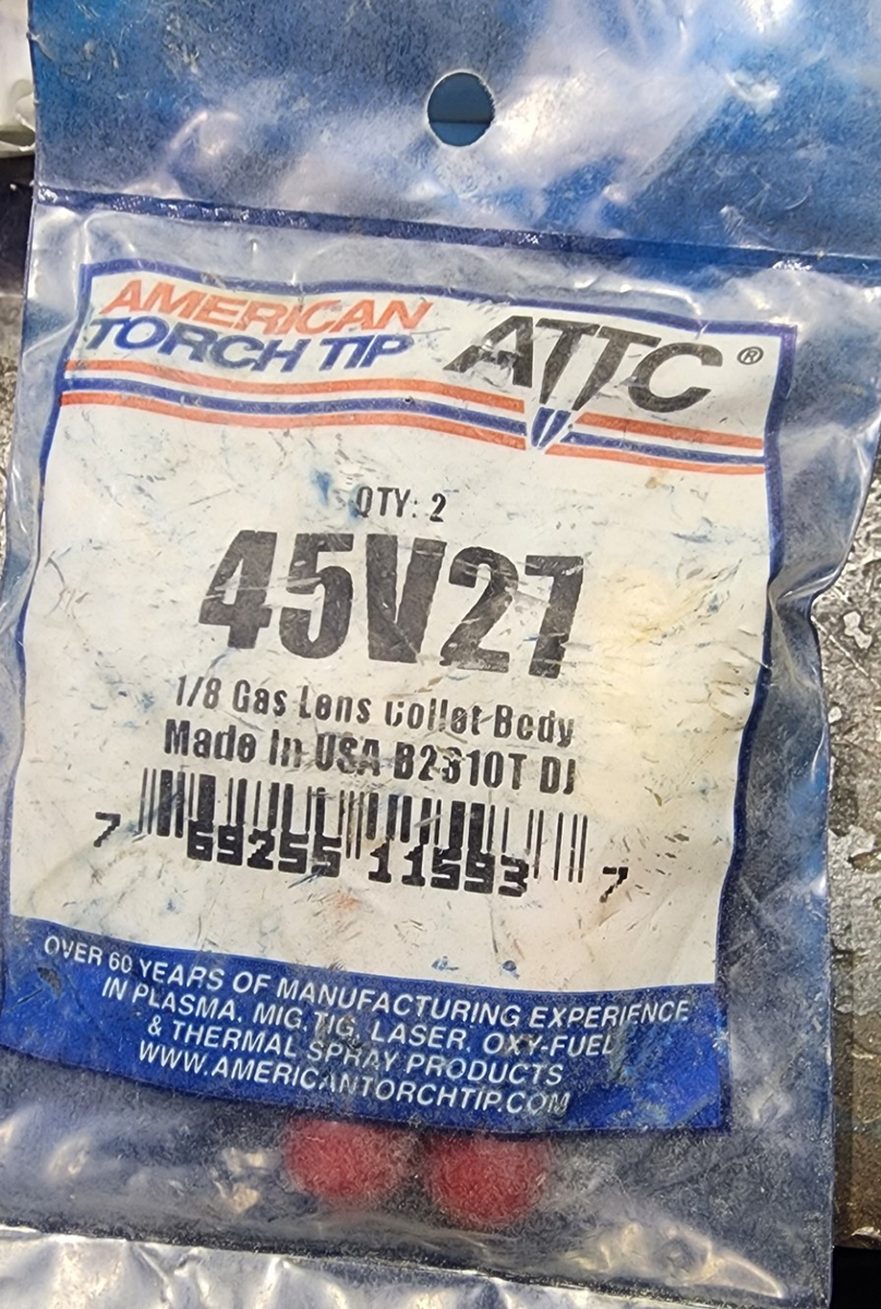 American Torch Tip 45V27 Gas Lens 1/8 Welding Tig Torch Tip Qty:2 | $9. ...