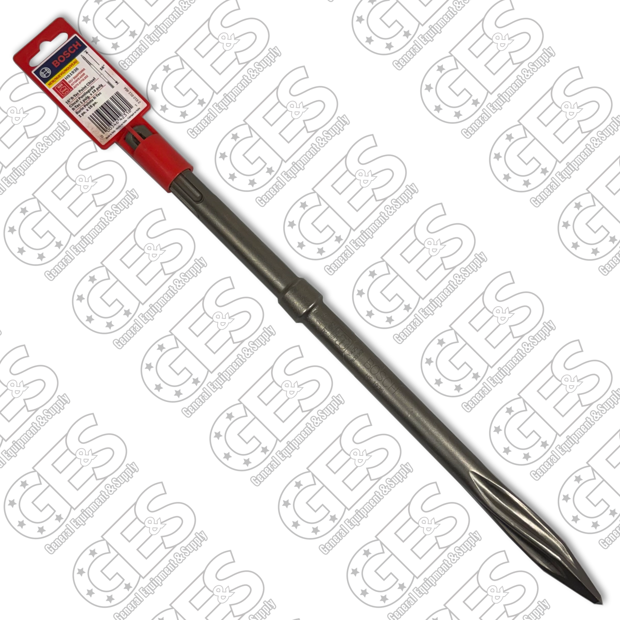 Bosch HS1936 16" SDS-Max Hammer Steel R-Tec Star Point Chisel - New Su ...