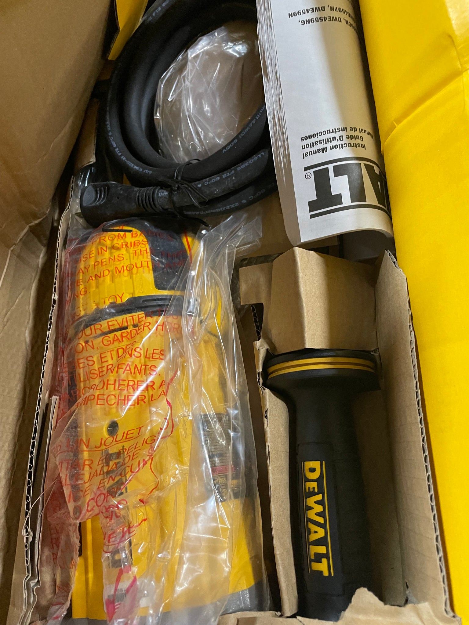DeWalt DWE4597N 7in 4.9HP 8500 RPM Angle Grinder - New Surplus ...