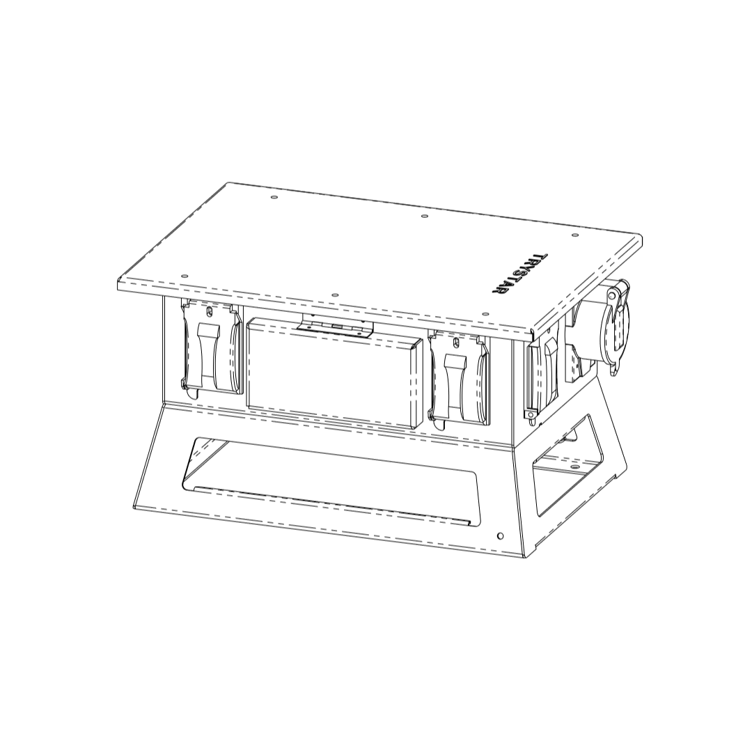 Trystar TB-50AFT Tuff Box 50AMP Spider Box - Reconditioned – General ...