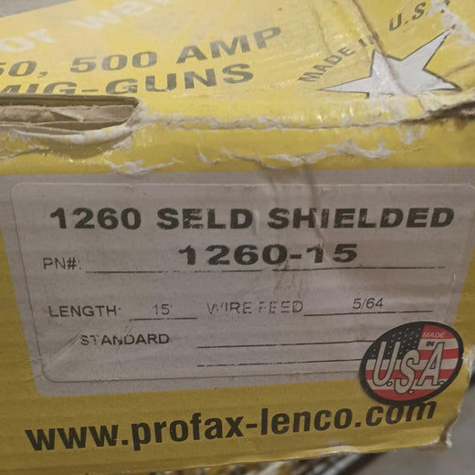 Profax 1260-15 Mig Gun 15' 5/64" Wire Size - New Surplus - Welding Gun ...