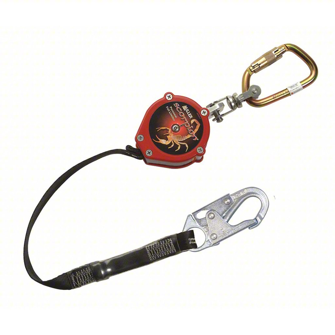 Miller PFL-4-Z7/9FT Scorpion 9' Web SRL with Swivel Shackel and Snap ...