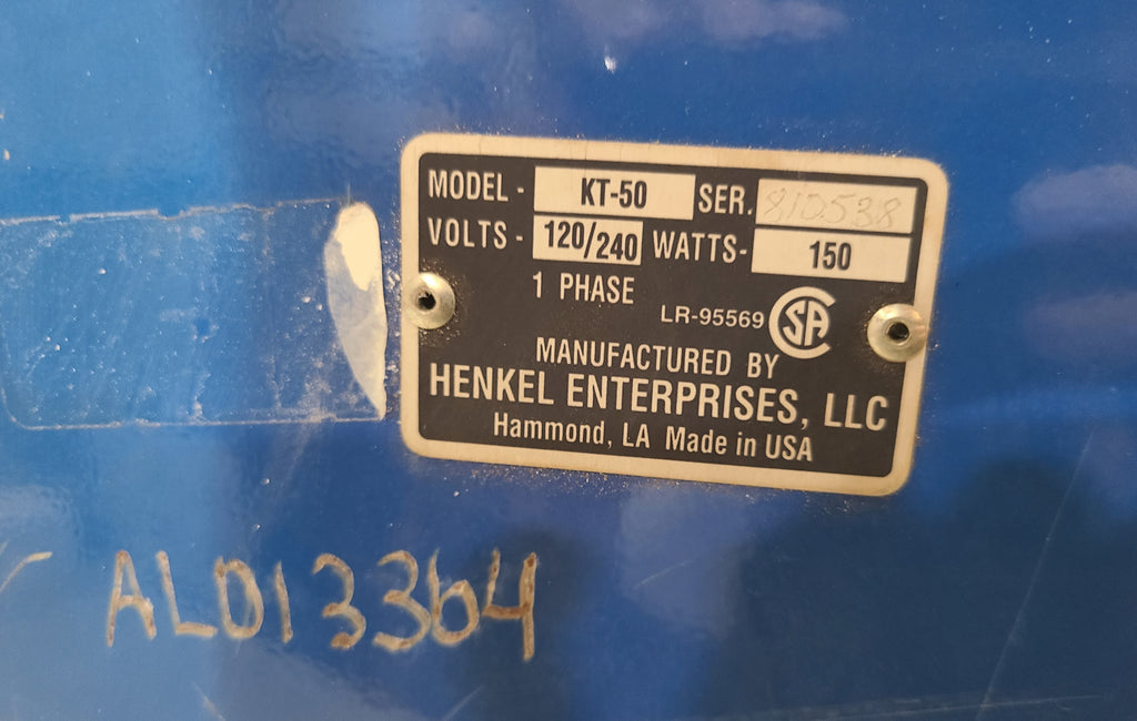 Henkel Keen KT-50 Dual Volt Portable Welding Electrode Rod Oven ...