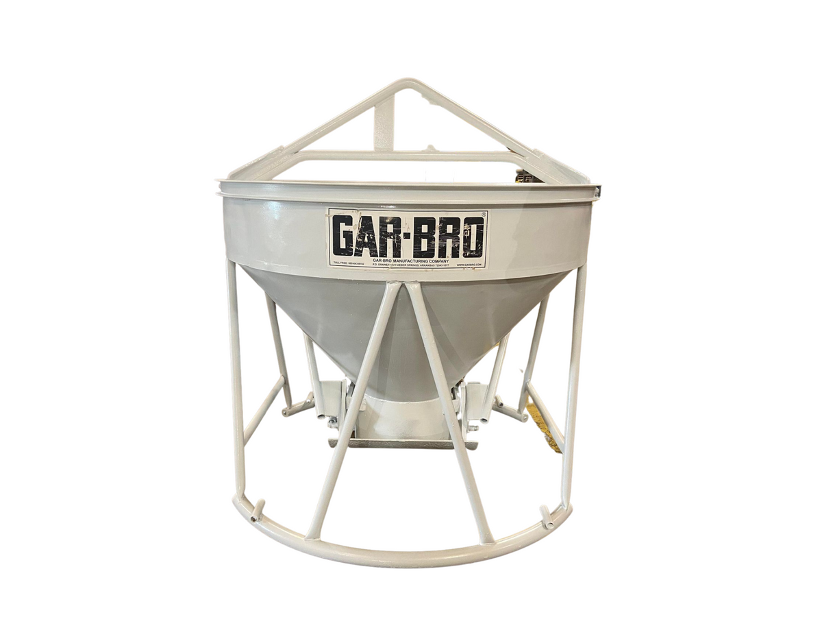 Gar-Bro 427-R, Gar-Bro Lightweight Round-Gate 1 Yard Concrete Bucket ...